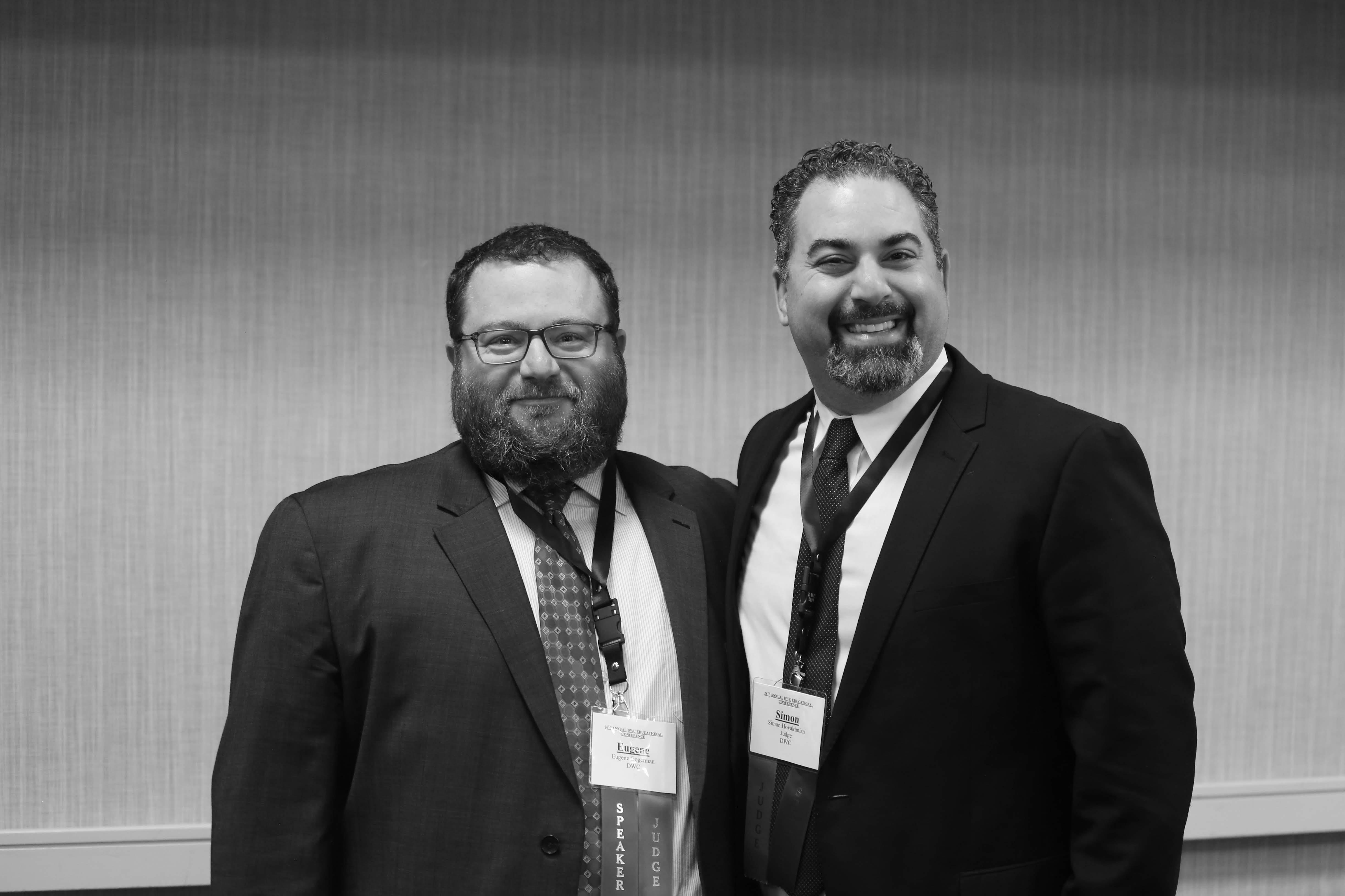 Eugene Gogerman, DWC workers' comp judge, Simon Hovakimian, DWC ...