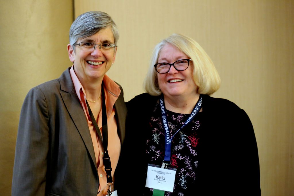Katherine Zalewski, WCAB Chair, and Kathy Patterson, DWC | | Workers ...